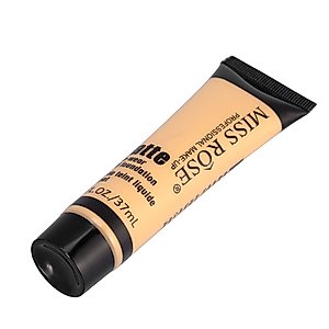 miss rose matte foundation, Smooth Liquid Concealer Cream, Makeup Base Face Liquid Foundation Matte Wear Concealer Sun Block Cream(#6) miss rose matte foundation