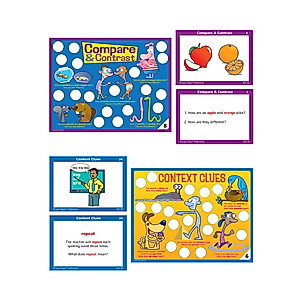 Super Duper Publications | Vocabulary Chipper Chat® Magnetic Game | Educational Learning Resource for Children | Magnetic Wand, Chips, and Game Boards |