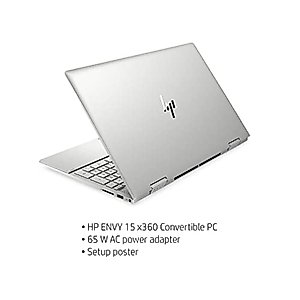 HP Envy x360 2-in-1 15.6" Touchscreen Laptop, Intel Core i5-1135G7, Intel Iris Xe Graphics, 16GB DDR4 RAM, 512GB PCIE SSD, Backlit Keyboard, Fingerprint, Stylus Pen, Win 11 Home, Silver