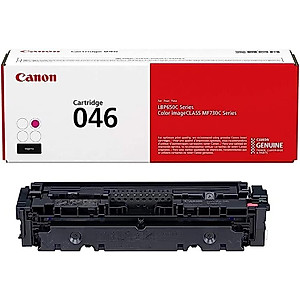 Canon 046 Toner Cartridge ImageCLASS LBP654Cdw, LBP654Cx, MF731Cdw, MF733Cdw, MF735Cdw - High Yield Black and Standard Yield Cyan, Magenta and Yellow - 4 Pack in Retail Packaging