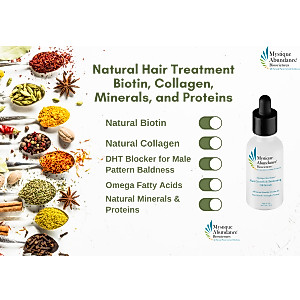 Herbal Hair Growth Oil: Extra Strength Serum for Growth, Anti-Thinning & Hair Fall, Tangle-Free Tresses, Soothe Dandruff, Dry & Itchy Scalp, and Combat Male Pattern Baldness