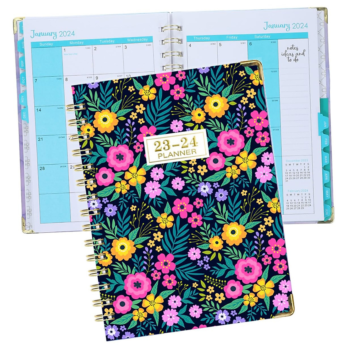 MAGICLULU 2pcs Note Pads Notebook Note Book Teacher Planner Home Supply Convenient Daily Planner Academic Year Planner 2023-2024 Planner Notepad Aluminum Alloy Household Office Handbook