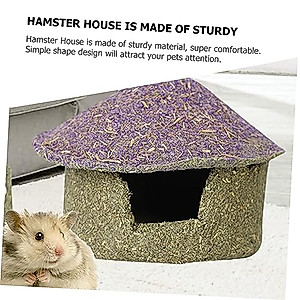 balacoo 1 Set Guinea Pig Accessories Toys Guinea Pig Treats Rat Supplies Chinchilla House Hedgehog Accessories Hideout for Small Animal Hedgehog Supplies Hamster pet House Timothy Grass