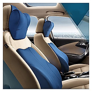 Car Seat Cushion Memory Foam Back Cushions Office Chair Cushions Compatible with Pregnant Women Cushion Compatible with Back (Color : Svart, Specification : Lumbar Spine)