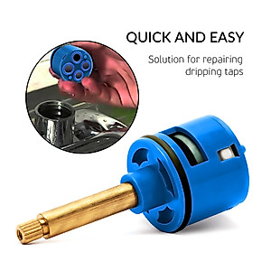 Shower Faucet Ceramic Cartridge 4 Way Panel Replacement Brass Diverter D 35mm L 55mm