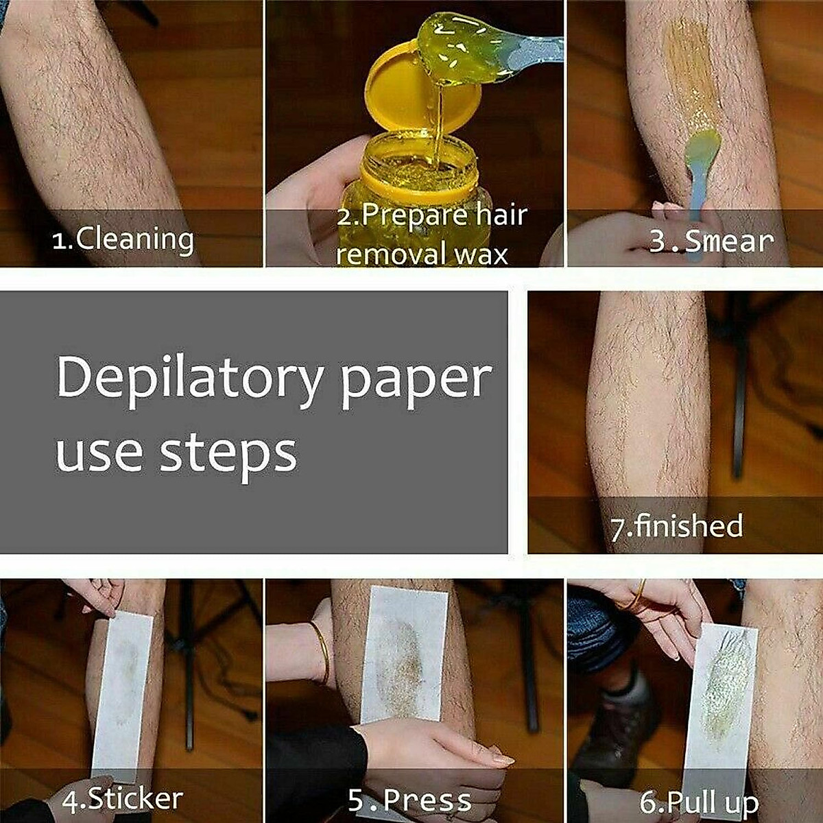 BlueZOO Wax Strips 100Pack Professional Salon Non-Woven Waxing Strip Skin-friendly Depilatory Paper for Facial and Body Hair Removal Women Men Home & Travel Porable, 7.9 x 2.8 Inches