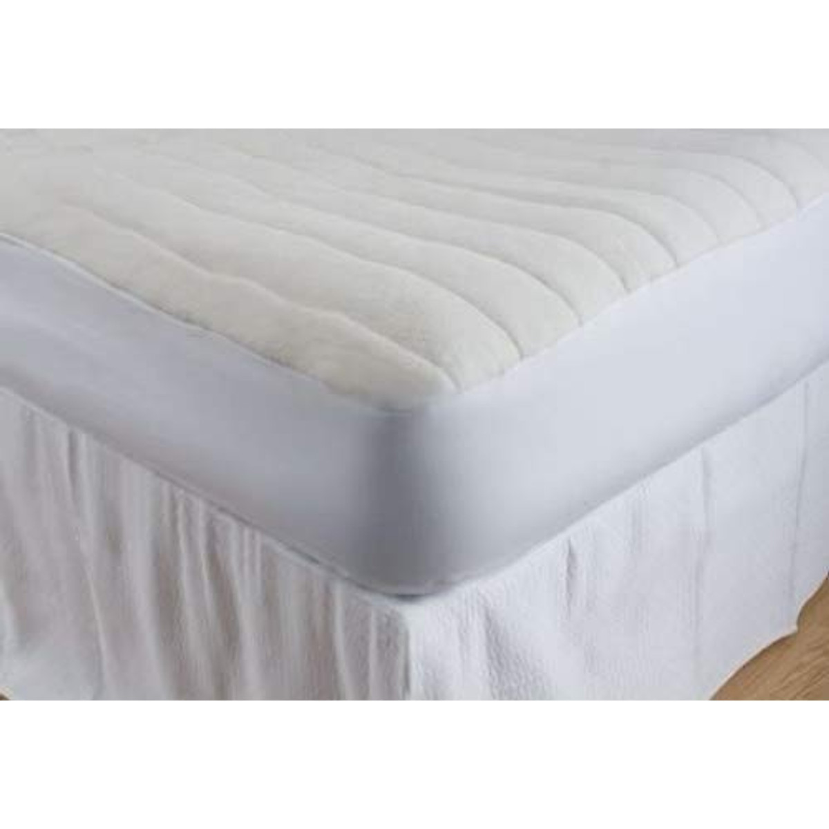 Terry Filled Comfort Mattress Pad, Bed Topper / Protector, King Size, by DownTown Company