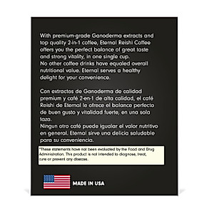 Eternal Spirit Beauty Asian Black Coffee Singles - Unparalleled Convenience in Individual Packets for Quick and Flavorful Energy (30 Sachets - 0.07 Oz Each)