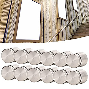 Stainless Steel Standoff Screws, 1x1in Polished Stable Non  Deform Smooth Trimming Advertising Nails Hardware for Displaying