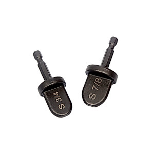 HVAC Repairing Set Air Conditioner Copper Tube Expander Swaging Tool Drill Bit Set Manual Copper Pipe Swage Tool Soft Copper Expander Tubing Tool with 1/4''， 3/8''，1/2''， 5/8''，3/4''，7/8''Bits