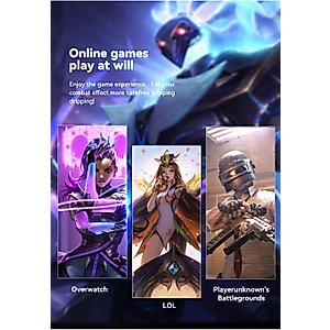 XUANMO AMD Radeon RX580 2048SP 8g Gpu Video Gaming Amd graphics card GDDR5 256-Bit Pc Gaming Video Card AMD 2XDP HDMI PCI Express 3.0 with Freeze Fan Stop for Desktop Computer Gaming Gpu