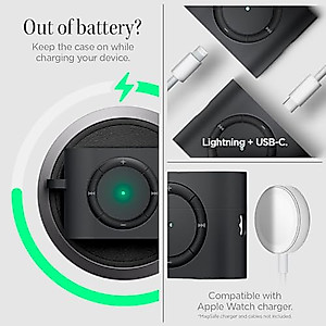 Spigen Classic Shuffle Designed for AirPods Pro 2nd Generation Case (USB-C/Lightening Cable) Retro Classic Design Airpods Pro 2 Case - Charcoal