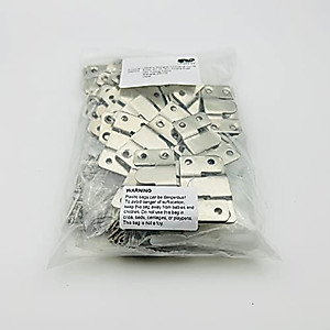 LIKERAINY Heavy Duty Large Metal Flush Mount Brackets Sectional Interlocking Connector for Sofa Furniture Photo Frame Mirror Panel Connecting Concealed Hanger Z Clips 20 Pairs