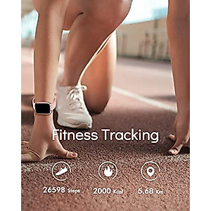 Deeprio Smart Watch 1.69 inch for Android Phones and iOS Compatible iPhone Samsung Men Women HD Screen Oxygen Pleasure Heart Rate Monitor IP68 Waterproof Smartwatch Fitness Tracker Fitness Watch