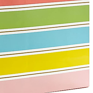 Hallmark Spring Gift Bags in Assorted Sizes (8 Bags: 3 Small 6", 3 Medium 9", 2 Large 13") Polka Dots, Rainbow Stripes, Flowers for Birthdays, Easter, Baby Showers, Gender Reveal Parties