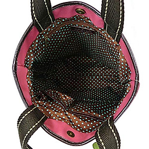 Chala Elephant Everyday Tote Shoulder Bag Handbag Purse Dark Pink