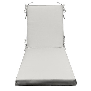 RSH DECOR: Sunbrella Foam Chaise Lounge Seat Cushion | 72” x 21” x 3” | Sunbrella Performance Fabric | Water and Fade-Resistant | Outdoor Chair Cushion for Patio Furniture | Canvas White