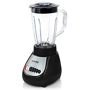 Better Chef Classic 10-speed Blender | 6-cup | BPA-free Acrylonitrile Styrene Polymer Jar (Black)