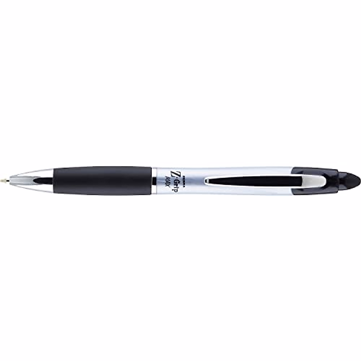 Zebra 22410 Z-Grip MAX Ballpoint Retractable Pen, Black Ink, Medium, Dozen