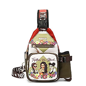 Nicole Lee SLING BACKPACK WITH BOTTLE HOLDER (TOGETHER WE STAND)