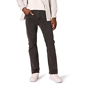 Amazon Essentials Men's Straight-Fit Stretch Jean, Washed Black, 32W x 32L