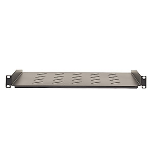 Aeons 1U Universal Server Rack Shelf Vented Rackmount Cantilever Shelf 14" Deep, for 19” IT Network Rack Cabinet Enclosure - Fixed Server Rack Cabinet Shelf 2-Pack Equipment