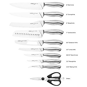 Chicago Cutlery Insignia Guided Grip 18-Piece knife set with block