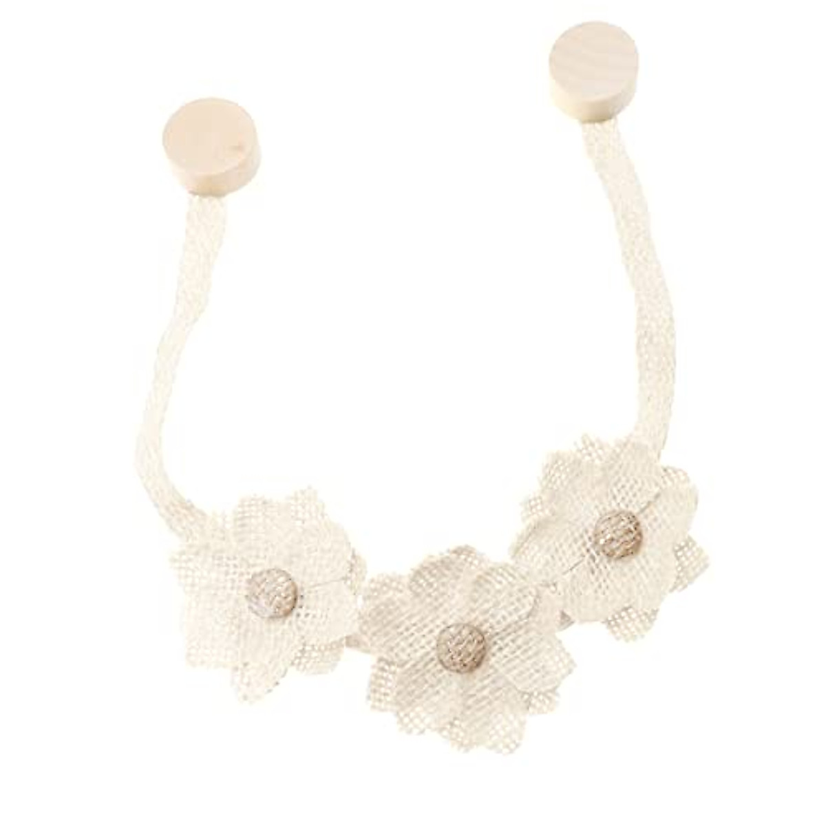 Uonlytech Flower Magnet Buckle Decked Accessories Elegant Flower Curtain Tieback Tie Backs Curtains Curtain Fixator Curtain Tiebacks for Draperies Magnetic Tiebacks Holdbacks Fashion Tie