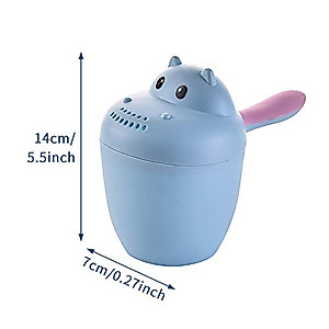Rinse Shampoo RinserBaby Dippers Bath Rinse Cup Wash Hair Cup Shower Sprinkler,Baby Bath Rinser Pail to Wash Hair and Wash Out Shampoo