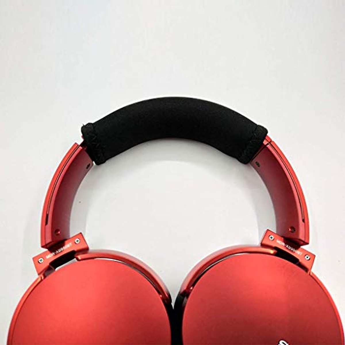 Replacement Headphone Headband Cover Flexible Cloth Zipper Cushion Top Pad Protector Repair Parts Compatible for Sony MDR-XB950BT XB950N1 MDR-XB950B1 MDR-XB950AP MDR-XB950/H Wireless Headsets (Black)