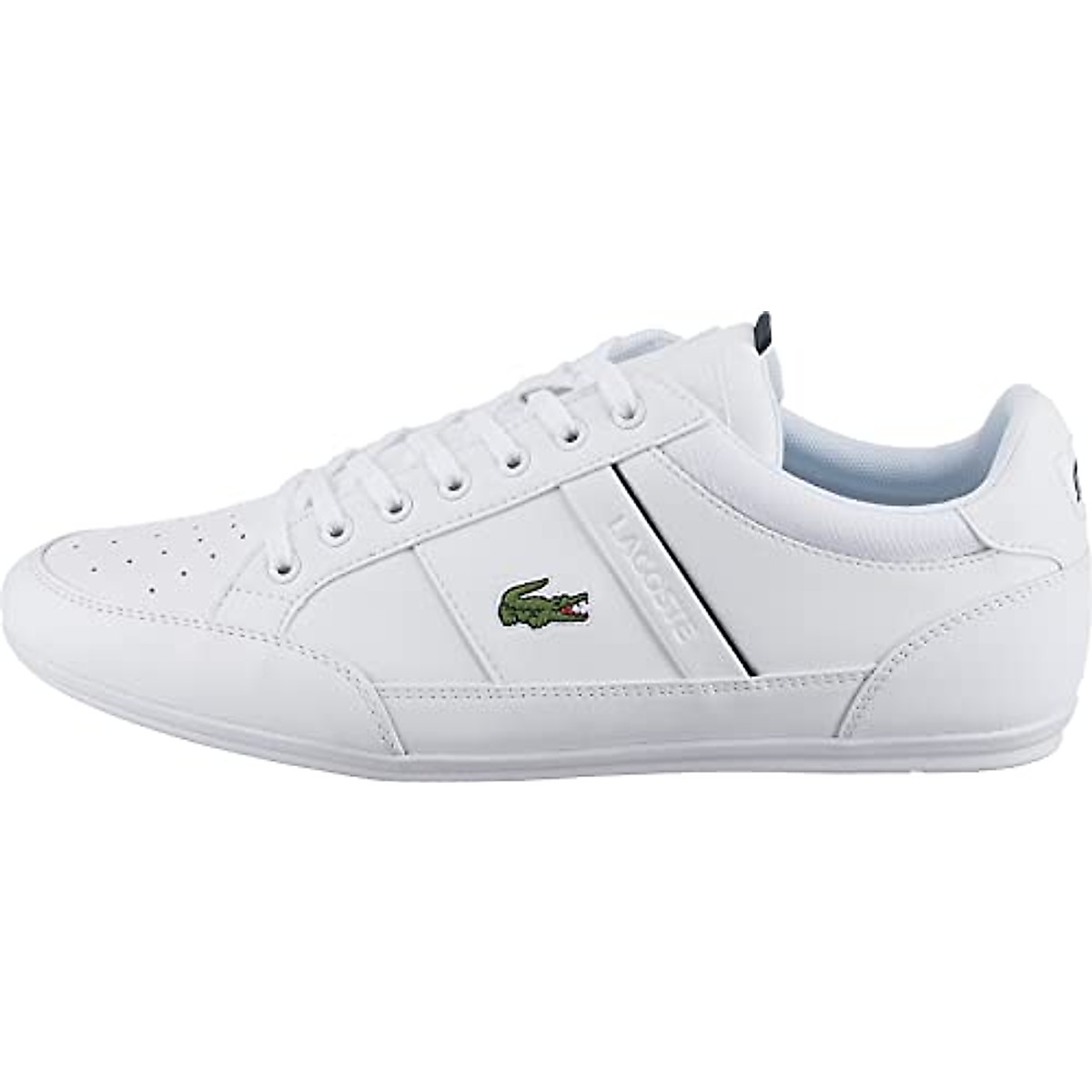 Lacoste Men's Trainers, Half Shoes, Wht Blk, 10.5 US