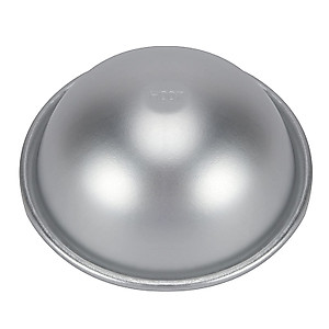 Zerodis 4Inch Semicircle Aluminum Cake Pan Hemisphere Cake Pan Sphere Cake Pan Baseball Cake Pan Sport Ball DIY Birthday Cake Pan