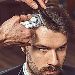 Clear DIY Back Housing, Transparent Back Cover for 5-Star Series Cordless Magic Clipper #8148 (Trasparent) … (Red)