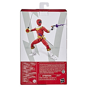 Power Rangers Lightning Collection Zeo Red Ranger 6-Inch Premium Collectible Action Figure Toy with Accessories