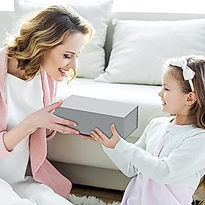 MONDEPAC Gift Box with Magnetic Closure Lid 12" X 6" X 4" for Presents,Luxury for Gift Packaging, Bridesmaid Gifts Box, Magnetic Gift Box for Gifts,Birthday Gift Box,Christmas Gift Box (Silver)