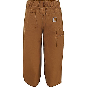 Carhartt Baby Boys' & Toddler Washed Dungaree Pants, Brown, 18 Months