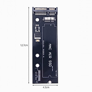 chenyang PCBA 12+6pin SSD to SATA 22Pin Hard Disk Cartridge Drive for 2010 2011 Mac Air A1369 A1370 SSD