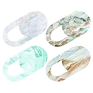 Laptop Camera Slide Blocker Laptop 8pcs Privacy Shutter Webcam Lens Cap Hood Covers Marble Web Camera Cover Slide with Adhesive Protecting Privacy and Laptops USB Camera