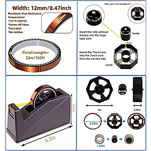 Majreey Sublimation Blanks Tumbler Clamp Tool, for 20 Oz Sublimation Blanks, Heat Resistant Gloves, Heat Tape Sublimation, Heat Tape Dispenser Sublimation Kit, Tumbler Clamp Clamp (Blue,Pink)