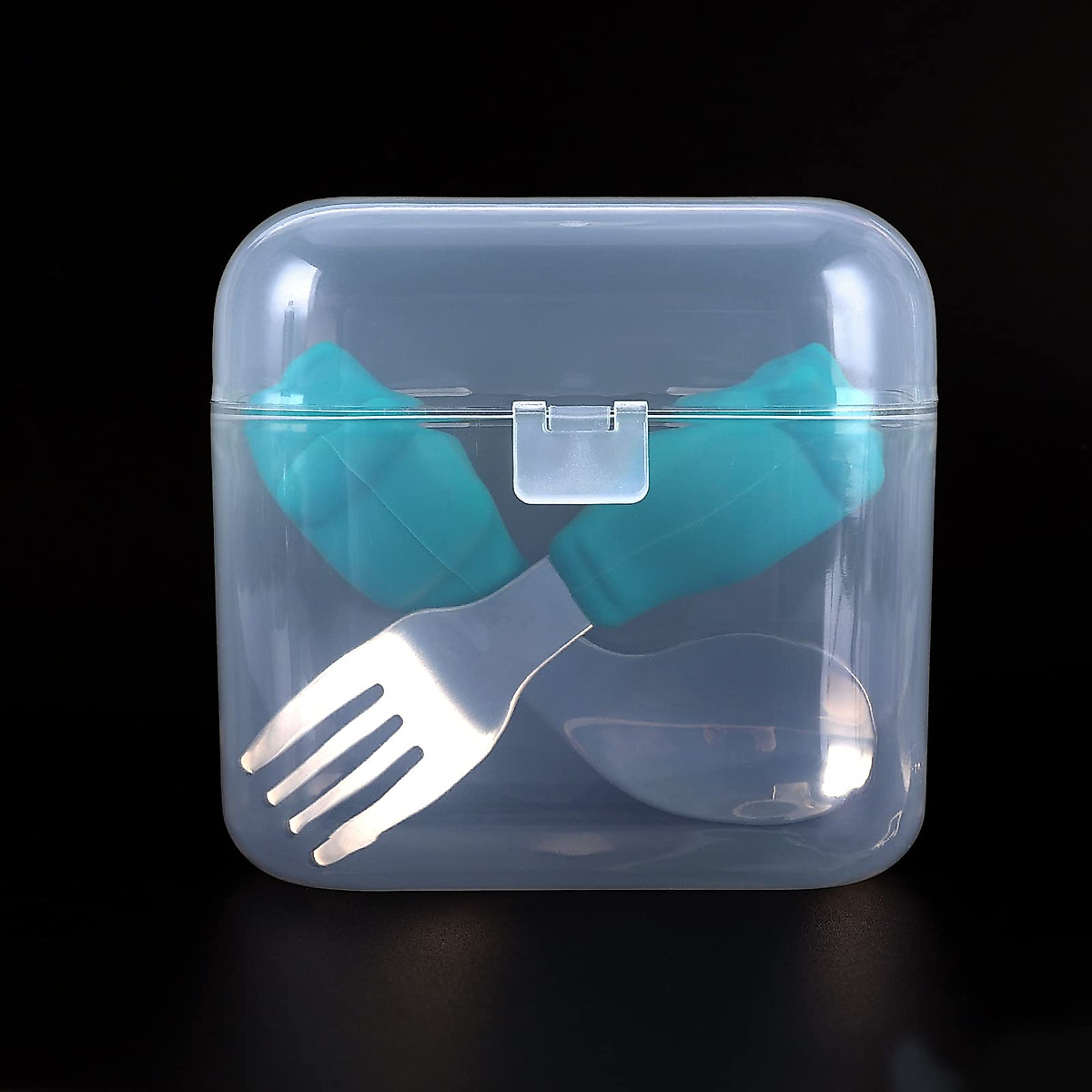 Accmor Pacifier Container Can Storage 2 Pacifiers, Baby Pacifier Holder Case for Travel, BPA Free,Transparent