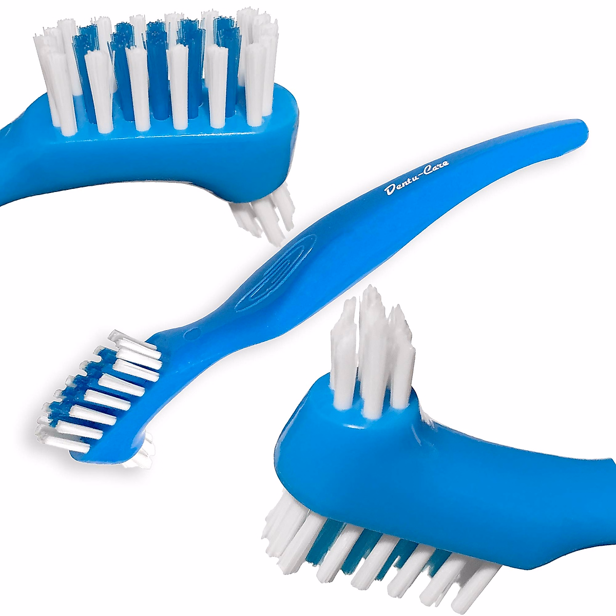 Polident Overnight Whitening 120 Tablets Easily Remove Stains Plaque Bundle With Dentu-Care Denture Brush Specifically Designed To Gently Clean Full Partial Dentures