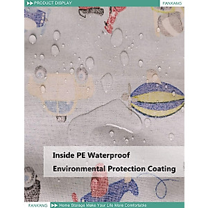 FANKANG Storage Basket,Nursery Hamper Canvas Laundry Basket Foldable with Waterproof PE Coating Storage, Office, Bedroom, Clothes,Toys (Rec-Car)