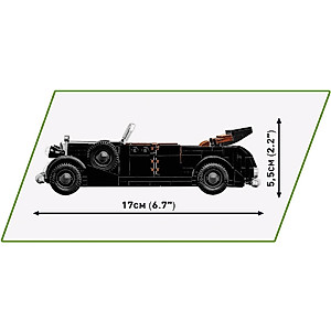 COBI Historical Collection World War II German Staff Car Type 770 Vehicle