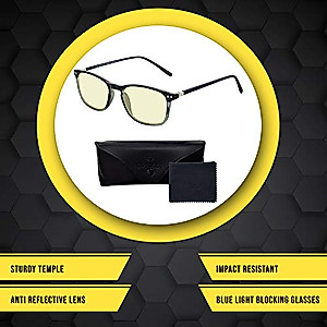 Optix 55 Computer Lens Reading Glasses-Reduce Screen & Monitor Glare-Case and Cloth