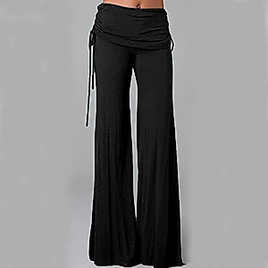 SMIDOW Mystery Boxes for Sale unclaimed Pallet Cheap Sweatpants Women Tall Flare Leggings for Women Dance Pants Bell Bottom Yoga Leggings Spandex Pants Workout Clothes Stretchy Yoga Pants Black M