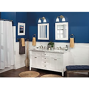 Moen YB2286BN Brantford Collection Traditional Single Post Bathroom Hand -Towel Ring, Brushed Nickel