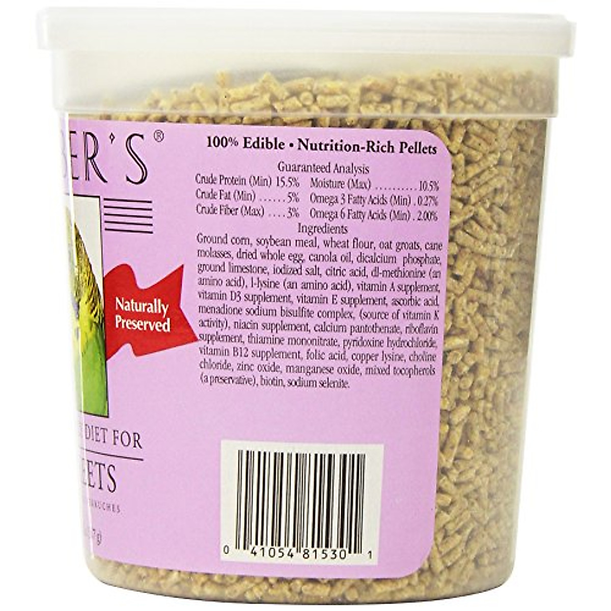 Lafeber Company Parakeet Pellets Premium Daily Diet Pet Food, 1.25-Pound