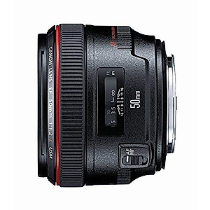 Canon EF 50mm f/1.2 L USM Lens for Canon Digital SLR Cameras - Fixed (Renewed)