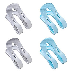 Clothes Clip Towel Clip Large Size Heavy Duty (Blue Combo)