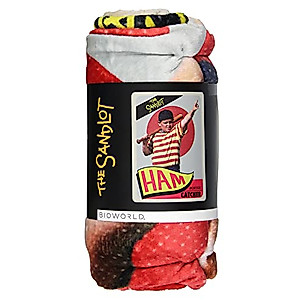 Bioworld The Sandlot Ham Porter Soft Plush Fleece Throw Blanket 45" x 60"